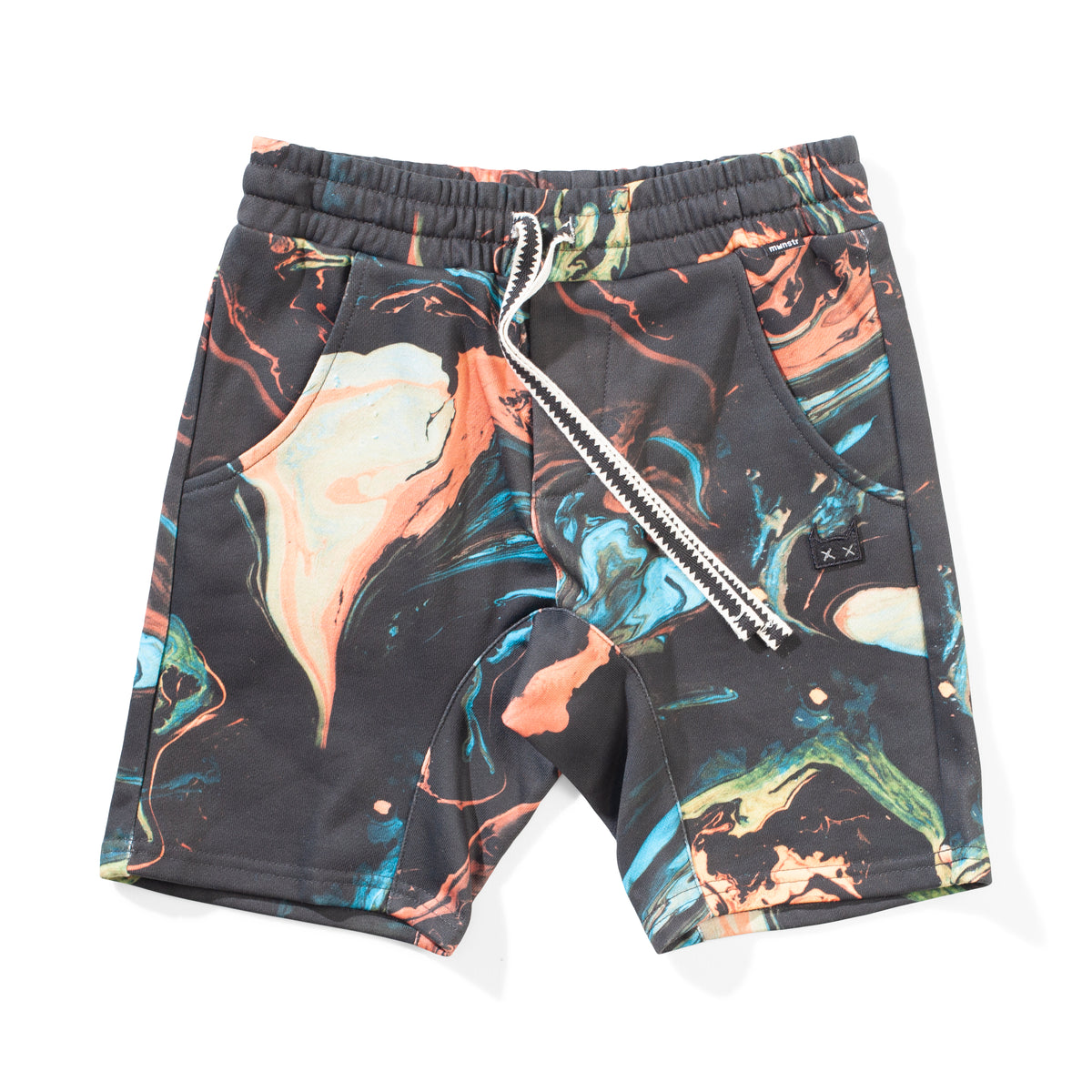 Munster Kids Drippit Short - Paint Swirl – GREY + WILD