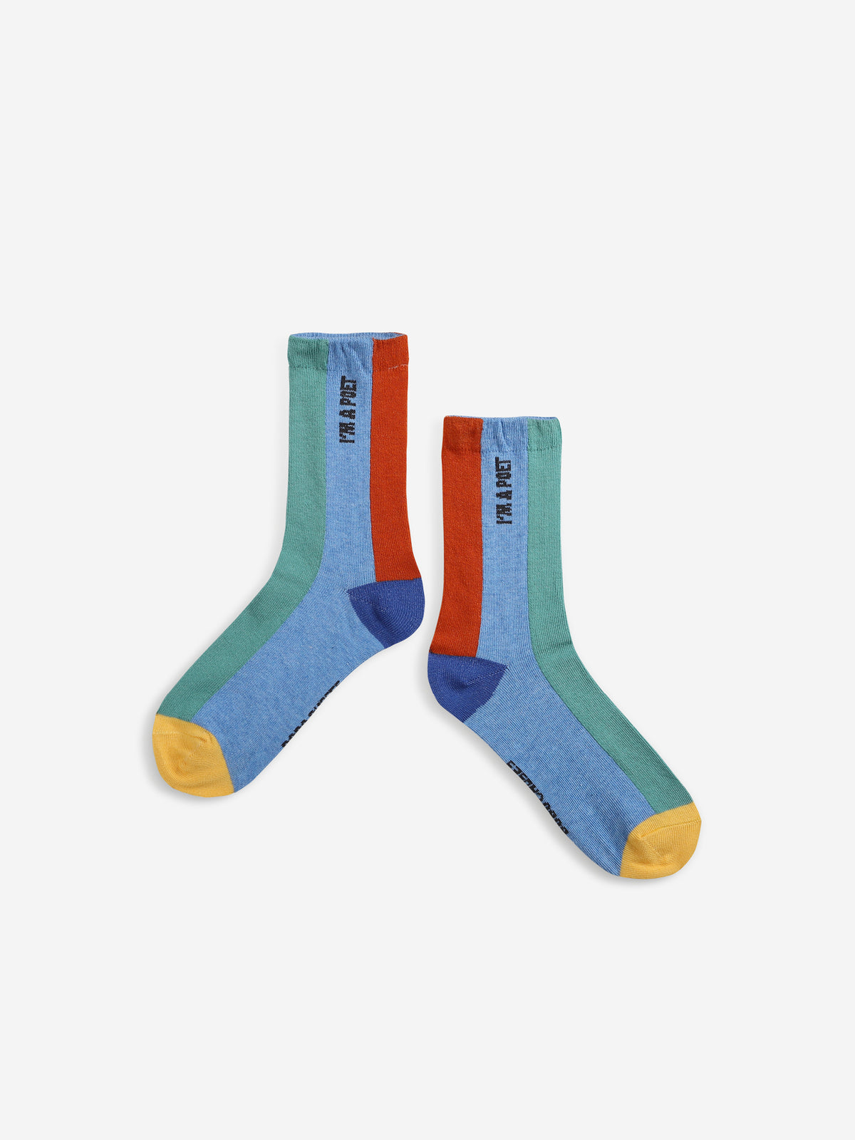 Bobo Choses Colour Block Long Socks – GREY + WILD