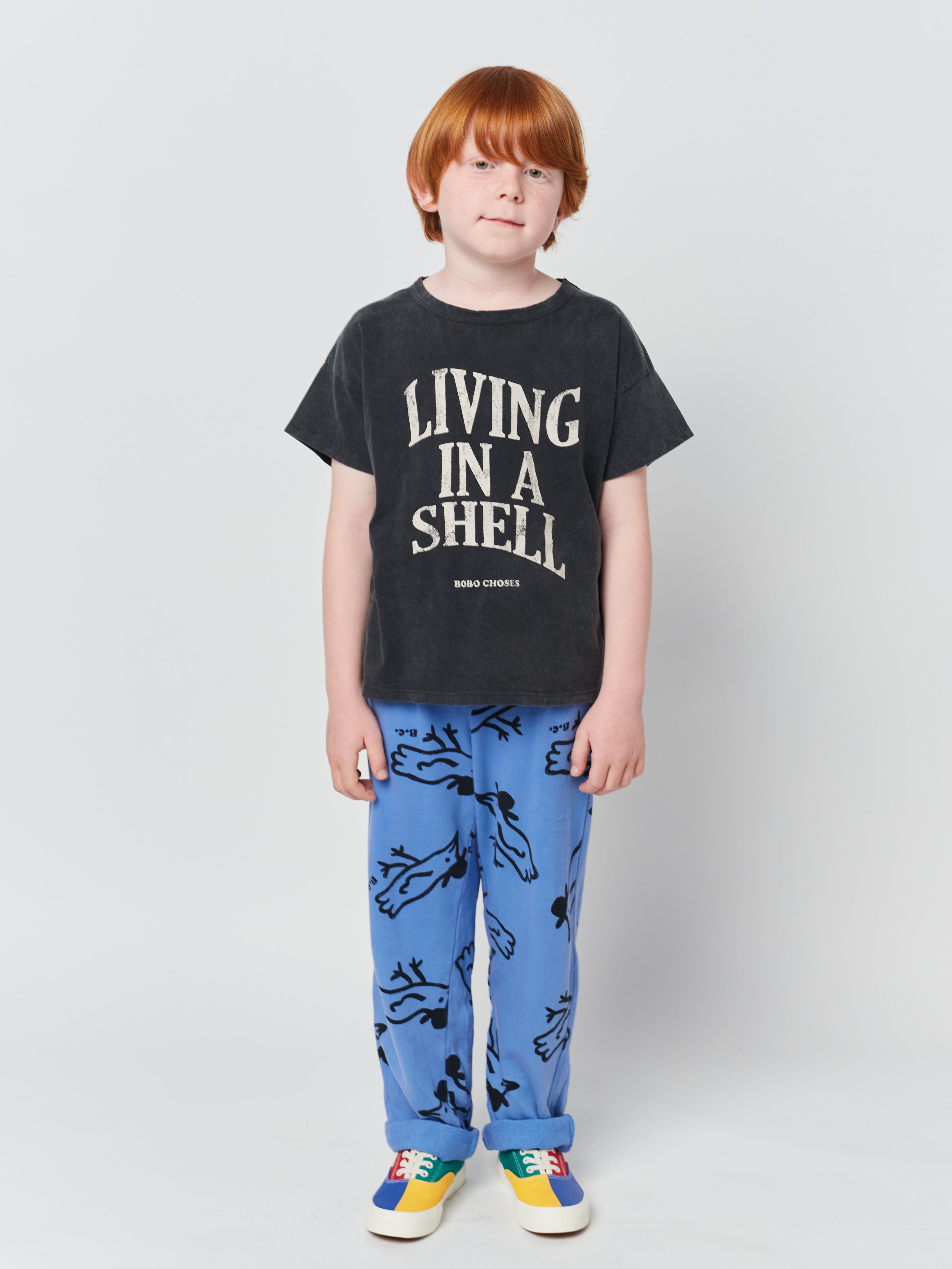 Bobo Choses Living In A Shell Tee – GREY + WILD