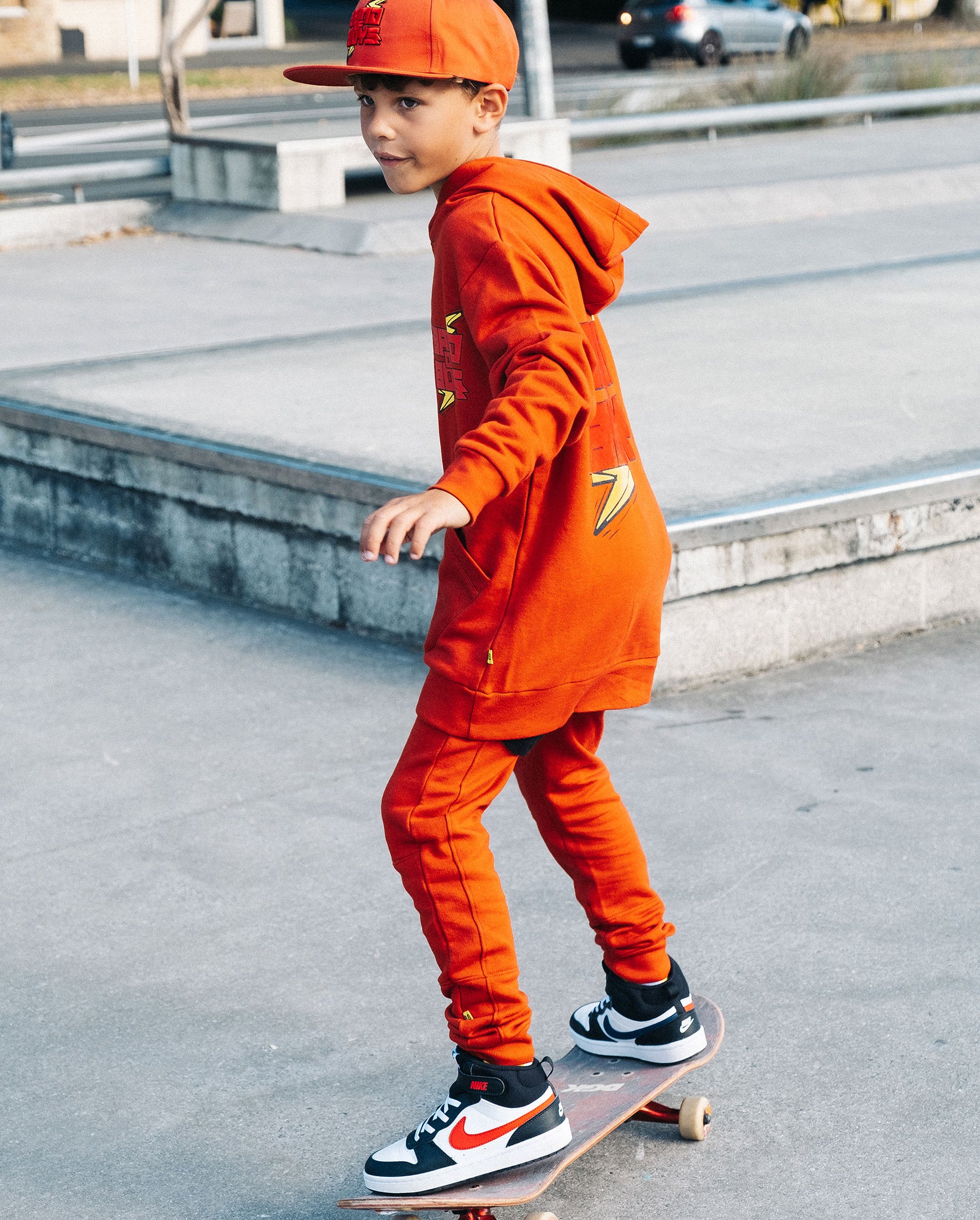 Band of Boys BOB To The Future Oversized Hooded Sweatshirt - Rust ...