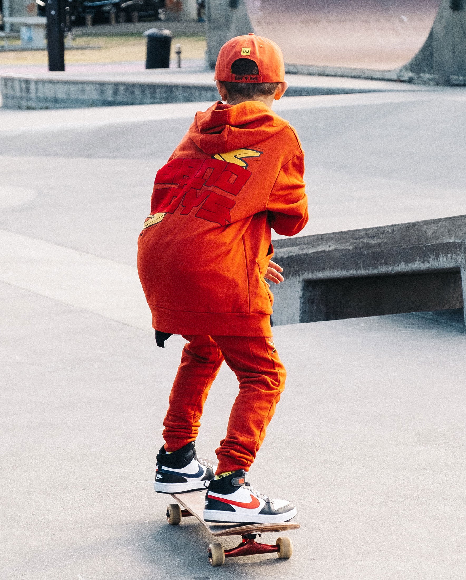 Band of Boys BOB To The Future Oversized Hooded Sweatshirt - Rust ...