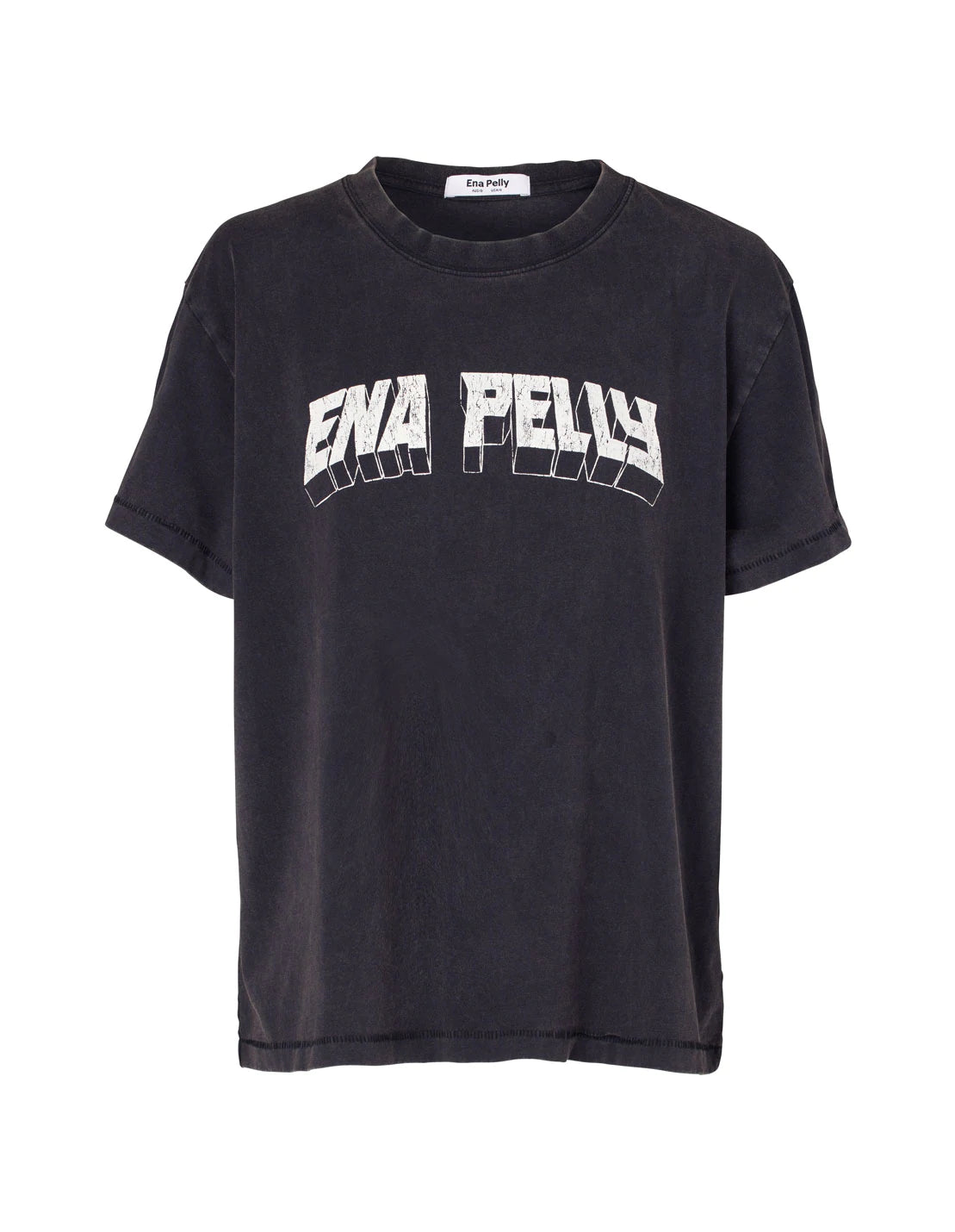Ena Pelly Metal Logo Tee - Vintage Black – GREY + WILD