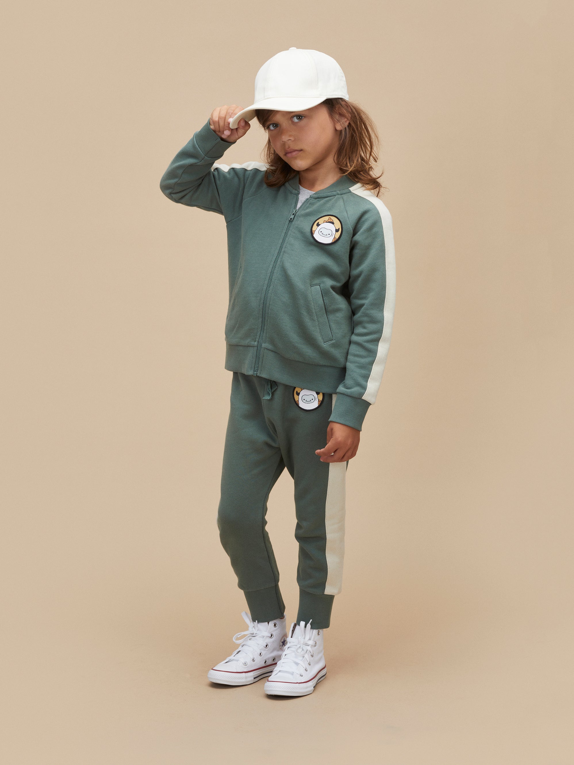 Huxbaby Yeti Track Jacket – GREY + WILD