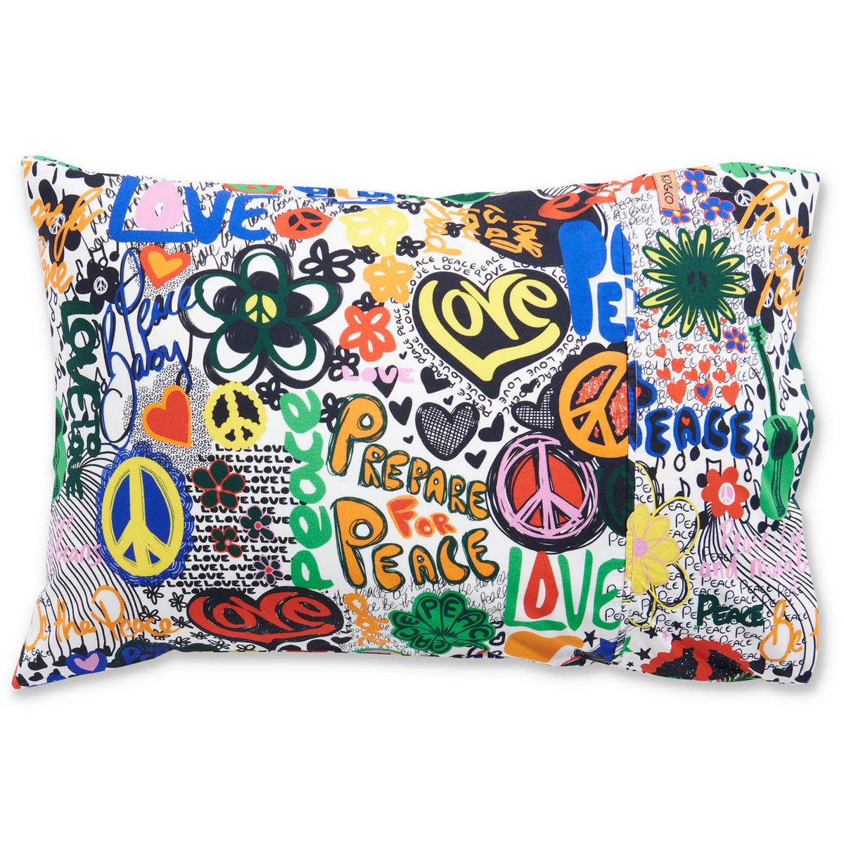 Kip & Co Peace Out Pillowcase – GREY + WILD