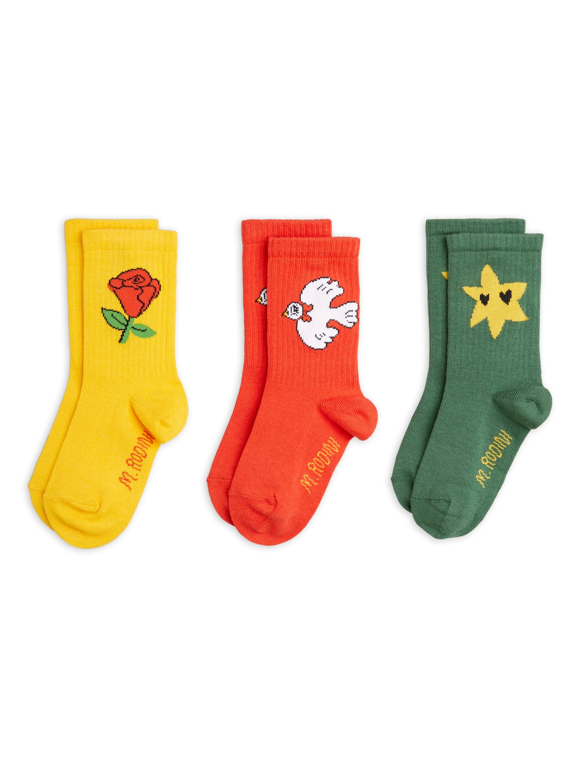 Mini Rodini Dove socks - 3 pack – GREY + WILD