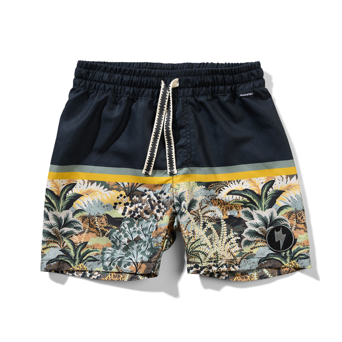 Munster Jungle Split Board Shorts – GREY + WILD